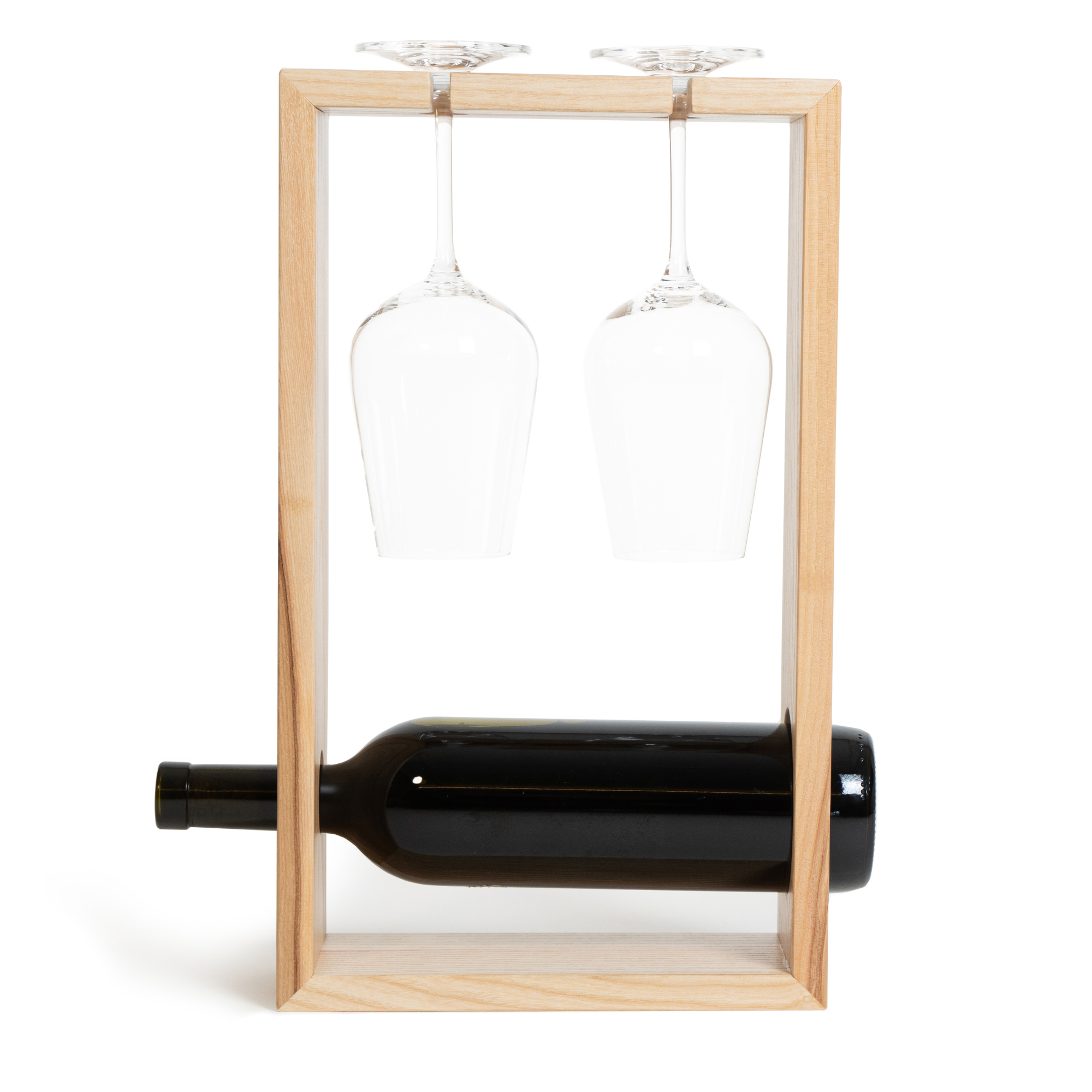 Wooden Wine and Glass Holder Box – EWD